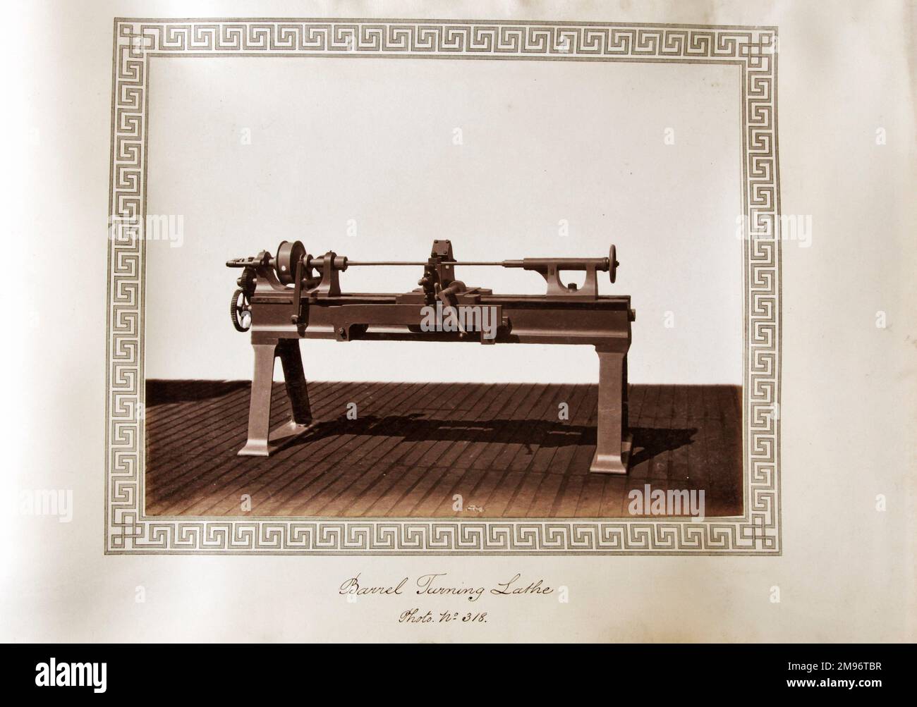 Barrel turning lathe Stock Photo - Alamy