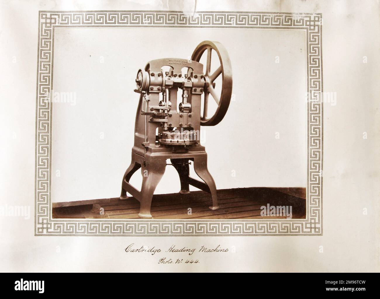 Cartrige heading machine Stock Photo - Alamy