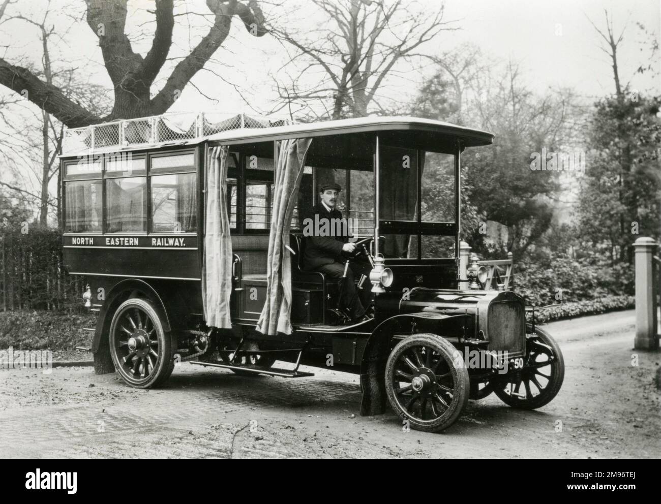 NER Co., motor omnibus (new type) on Saurer chassis, 1906., Hurry ...