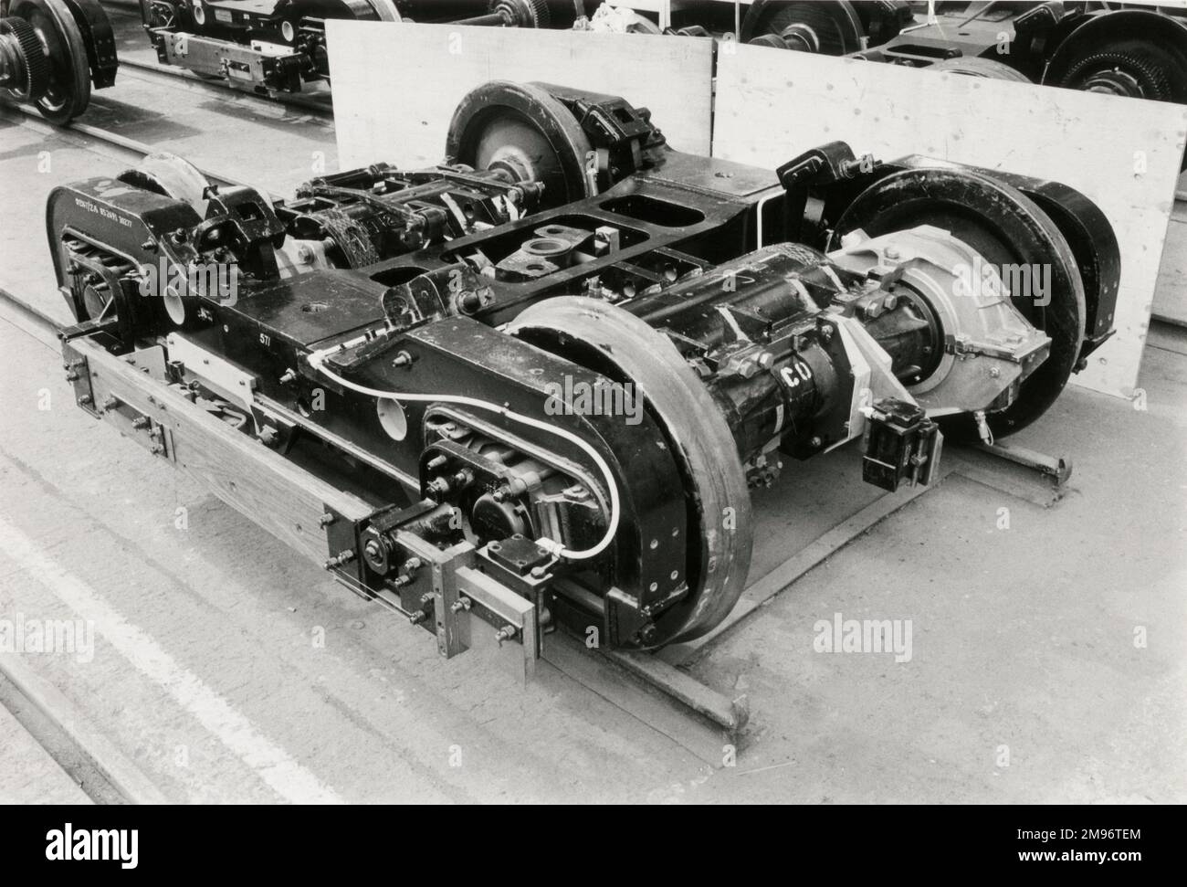 Motored bogie, London Transport, 1983 Stock Photo - Alamy
