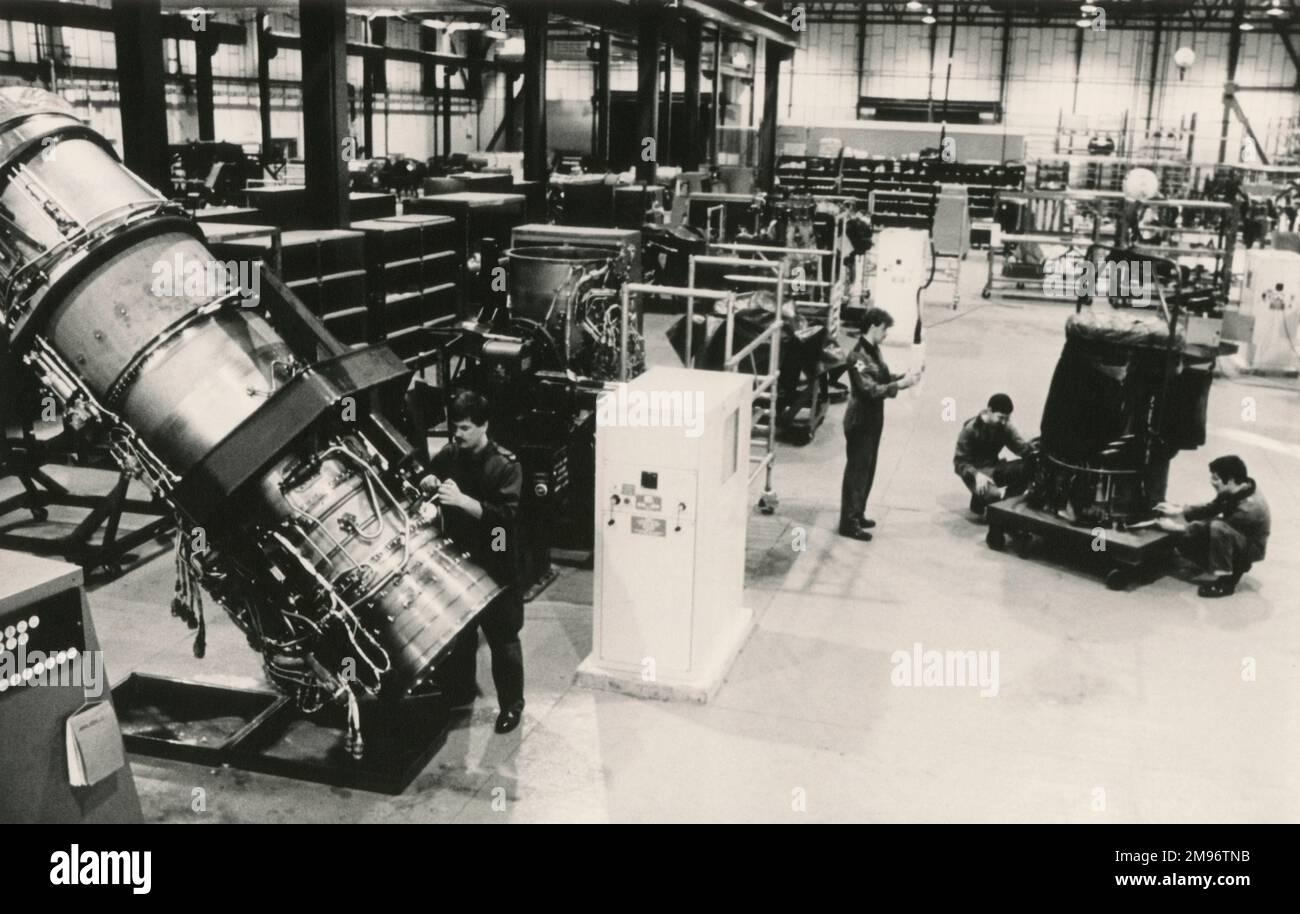 Typical RAF engine bay Stock Photo - Alamy