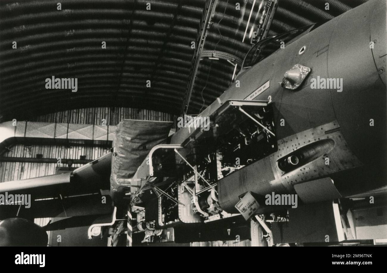 Accessibility of fuselage-mounted LRU?s on Tornado aircraft Stock Photo ...