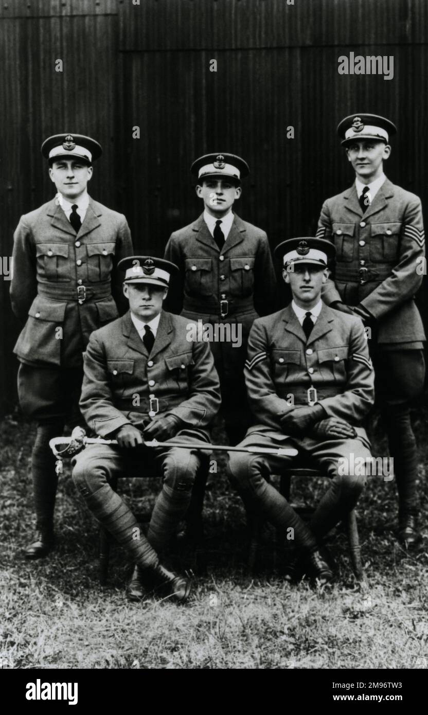 Whittle and Cranwell prizewinners, 1928 Stock Photo - Alamy