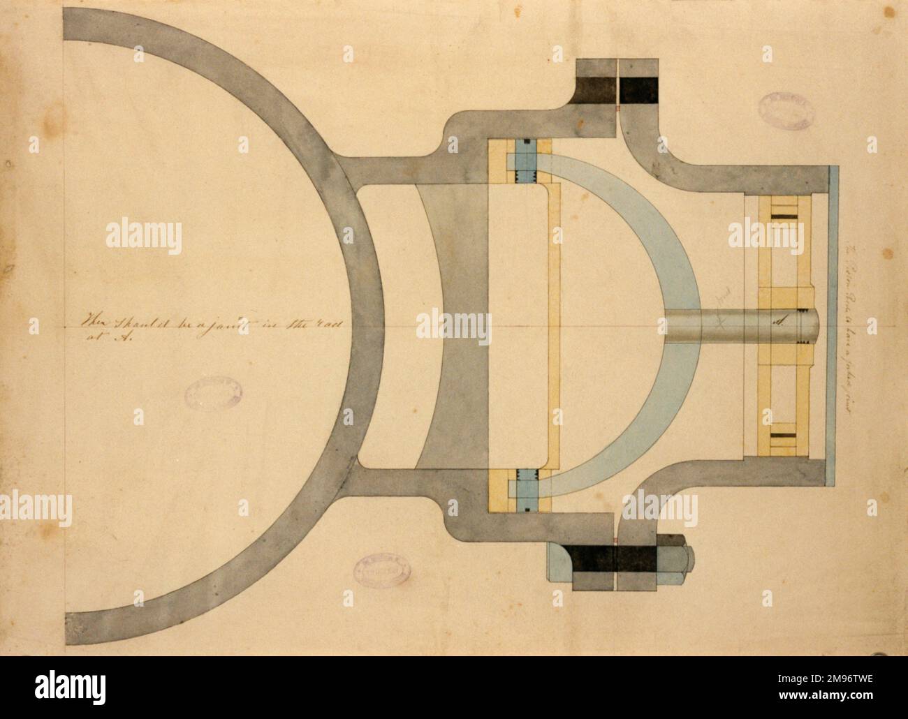 Piston, drawing by David Joy Stock Photo - Alamy