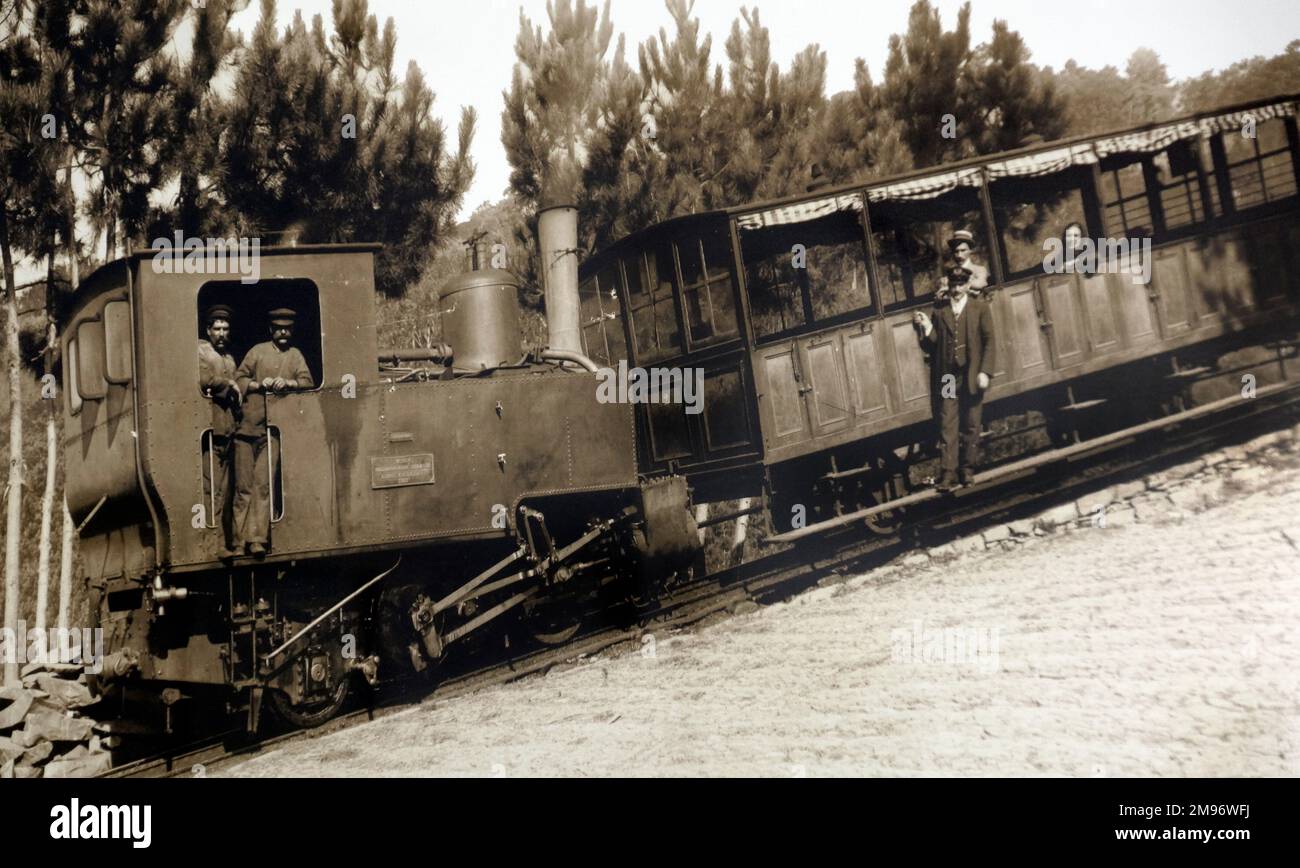 Portugal, Madeira, Funchal, Monte: Antique mountain train (Rack Railway ...