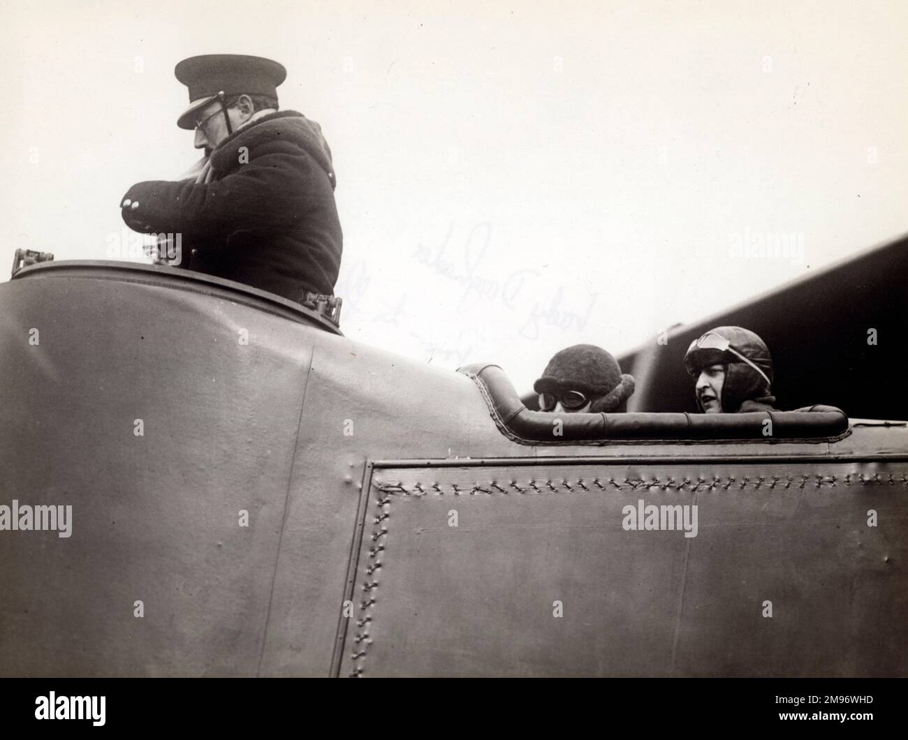 Lady Drogheda, ‘The Flying Countess’ (rear) and Air Commodore Edward ...