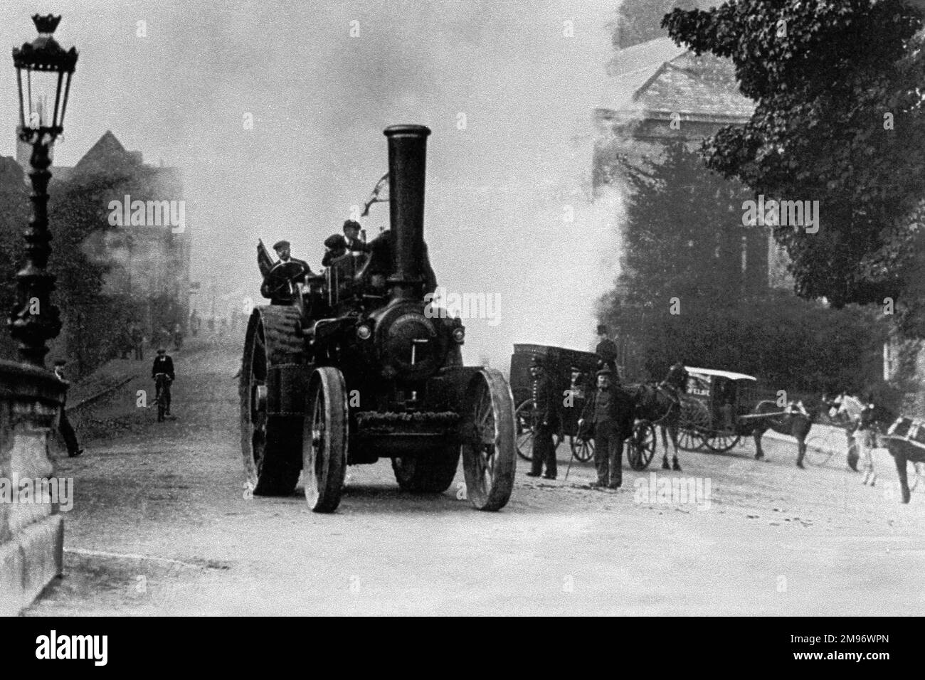 The story is that the steam engine is off to join the troops in the ...