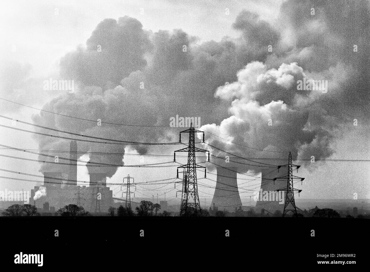 With the cooling towers pushing out lots of steam, the photographer ...