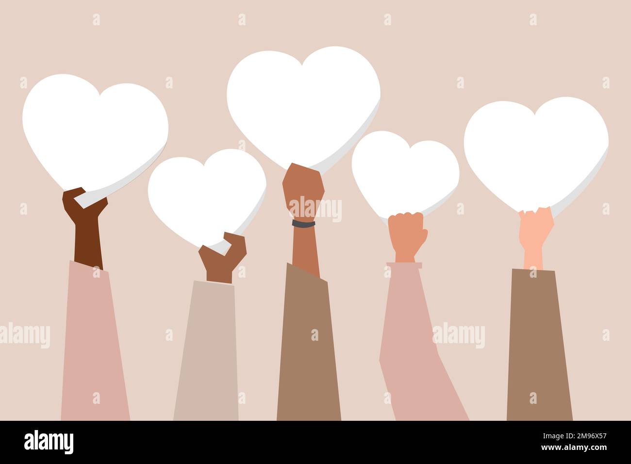 Spread more love, support the black community vector Stock Vector Image ...