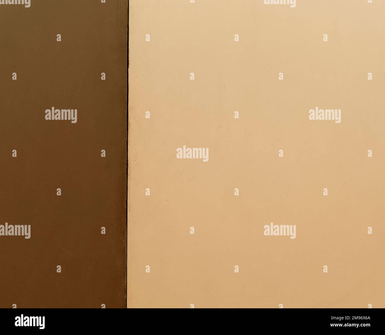 A wall painted brown and tan Stock Photo - Alamy