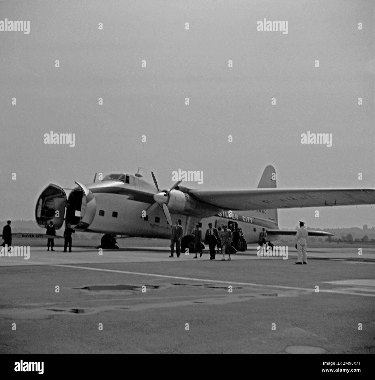 Ex-Wardair Bristol Freighter CF-TFX on a plinth at Yellowknife ...