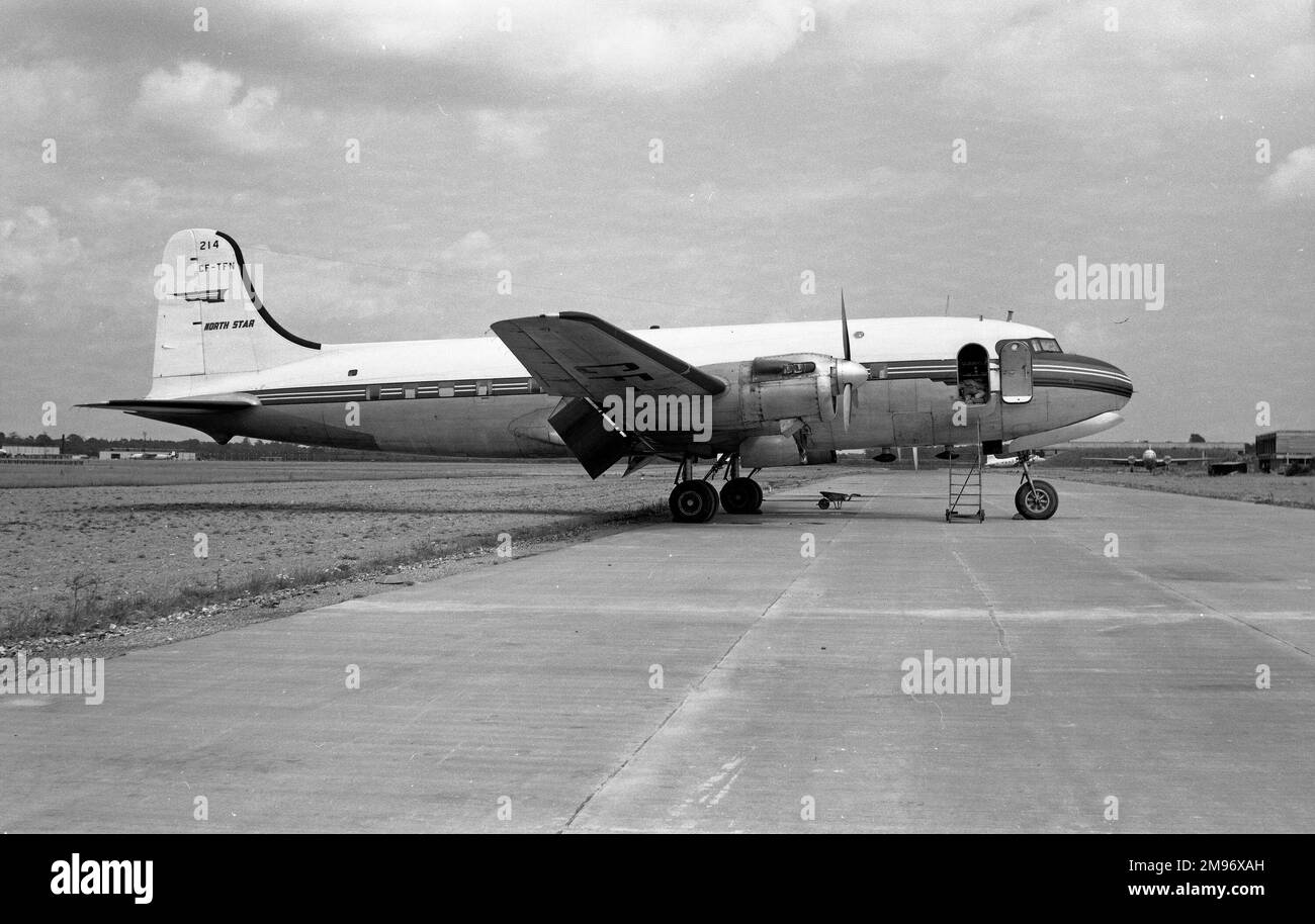 Canadair C-4 G-ALHS of British MIdland at Ringway Airport in Manchester ...