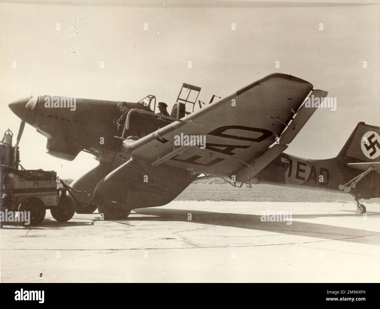 Junkers Ju87A-1 ‘Stuka’, D-IEAD, being readied for flight Stock Photo ...