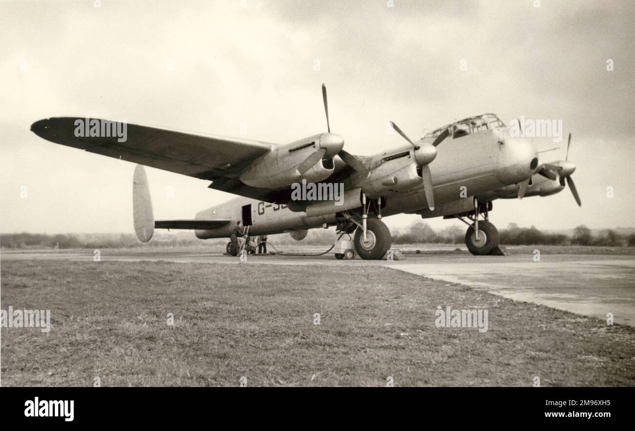 Avro Lancaster III, G-33-2, was used by Flight Refuelling Stock Photo ...