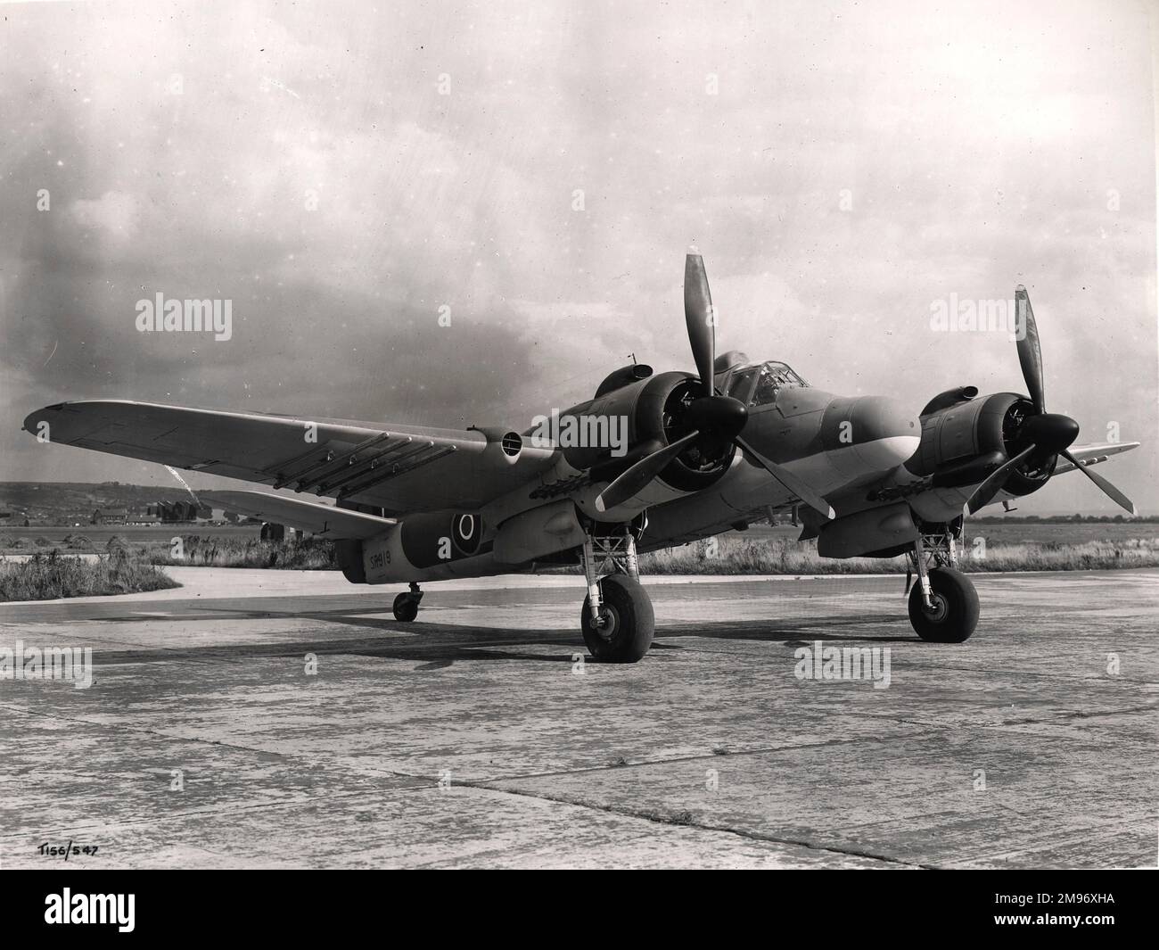 Bristol Beaufighter TFX, SR919, later converted to TT10 standard. The ...