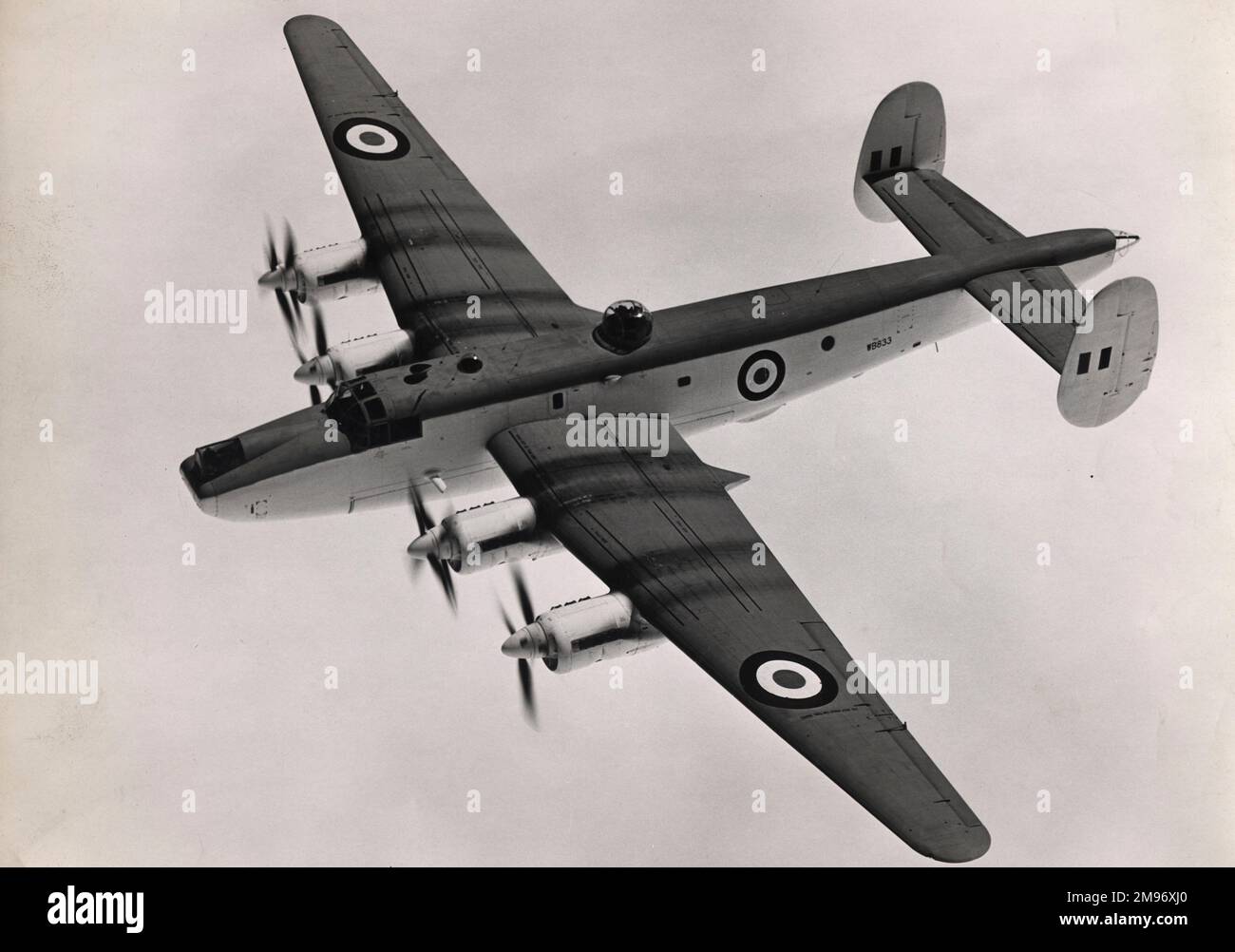 Avro Shackleton MR2, WB833, the production prototype, flew for the ...