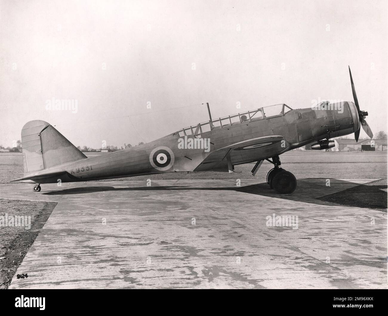 Fairey Battle testbed for the Bristol Taurus radial, K9331 Stock Photo ...