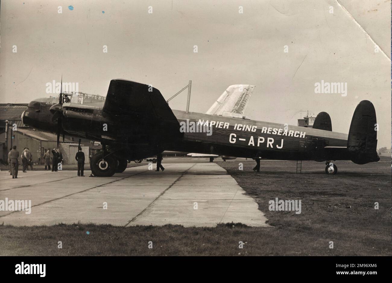 Avro Lincoln B2, RF342/G-APRJ, with a Caravelle wing tip mounted on top ...