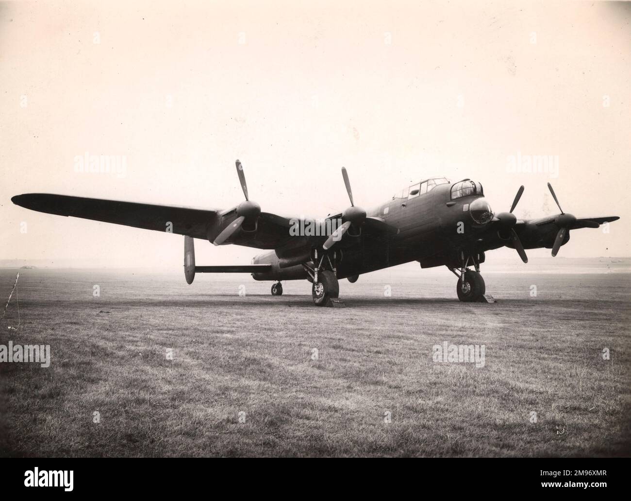Avro Lancaster X on the ground, front quarter Stock Photo - Alamy