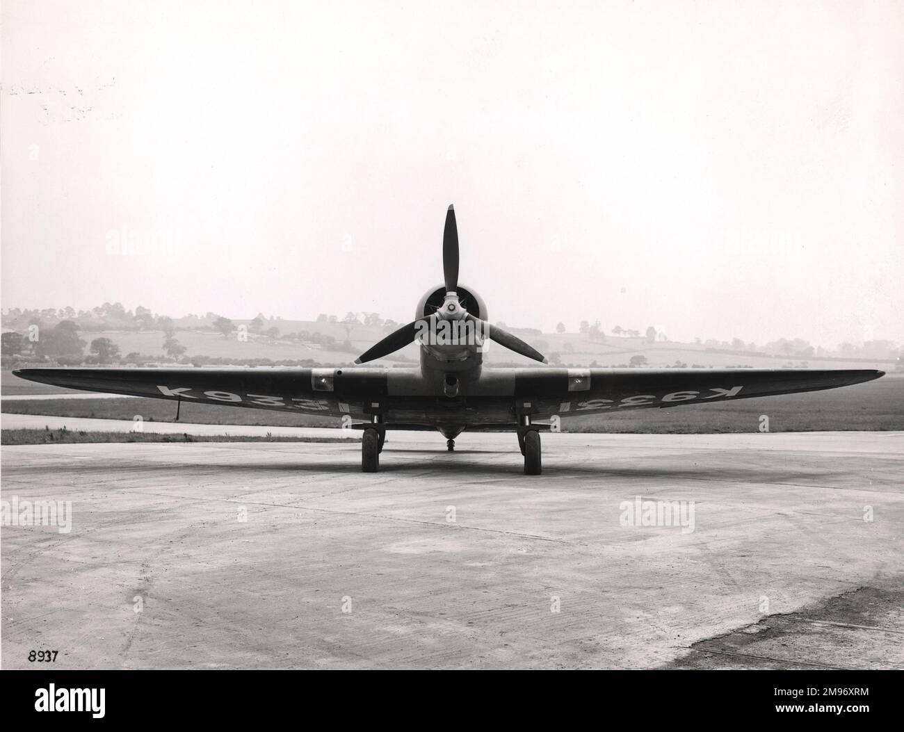 Fairey Battle testbed for the Bristol Taurus radial, K9331, head-on ...