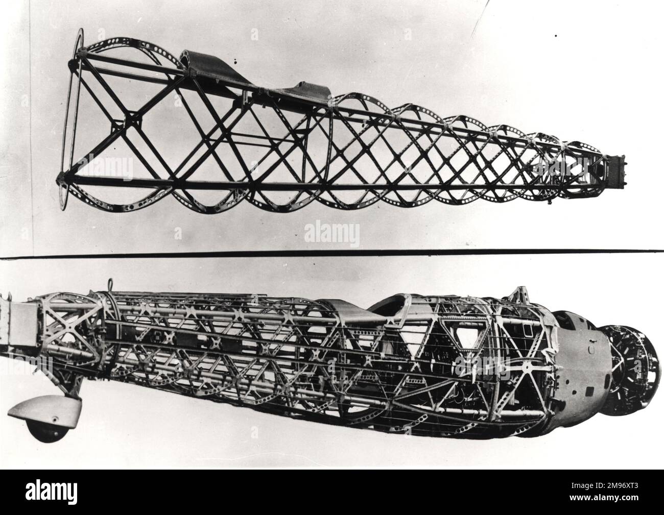 The geodetic structure of the Vickers Wellesley Stock Photo - Alamy