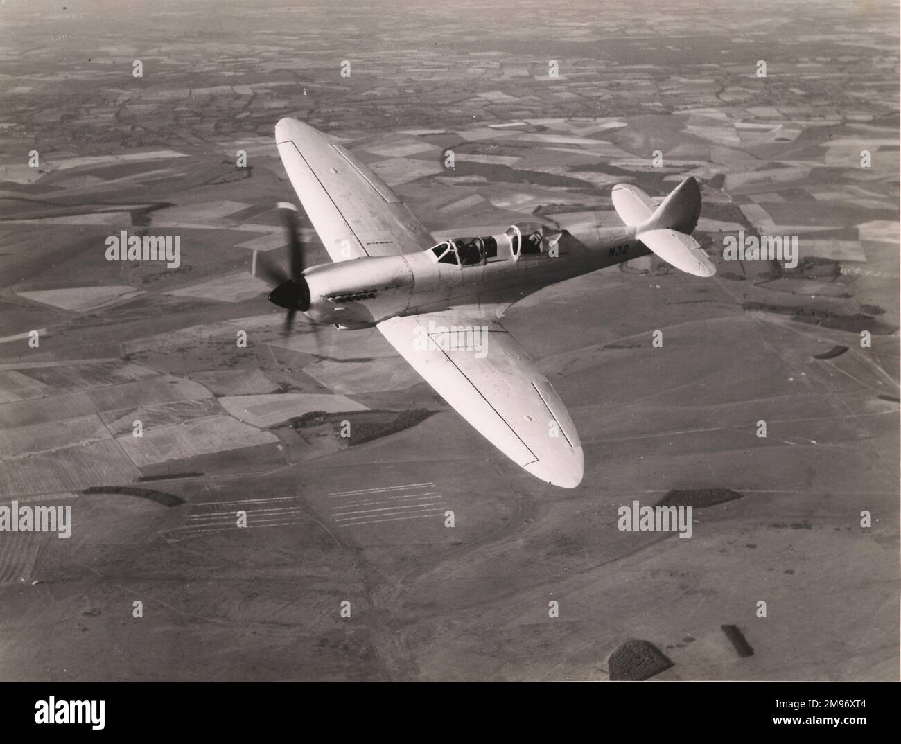 Supermarine Spitfire VIII, MT818, after conversion to the two-seat ...