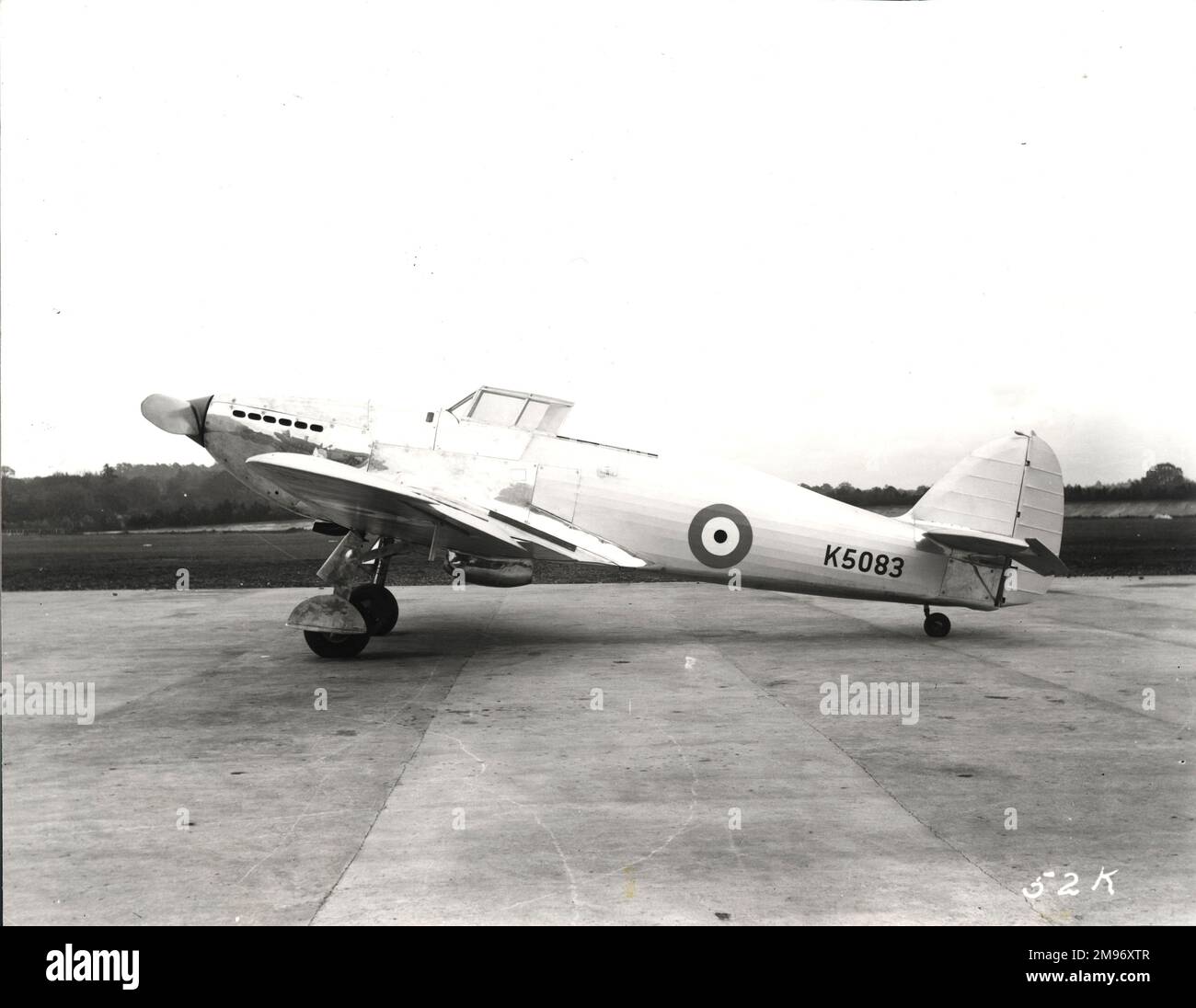 Hawker Hurricane prototype, K5083, at Brooklands Stock Photo - Alamy