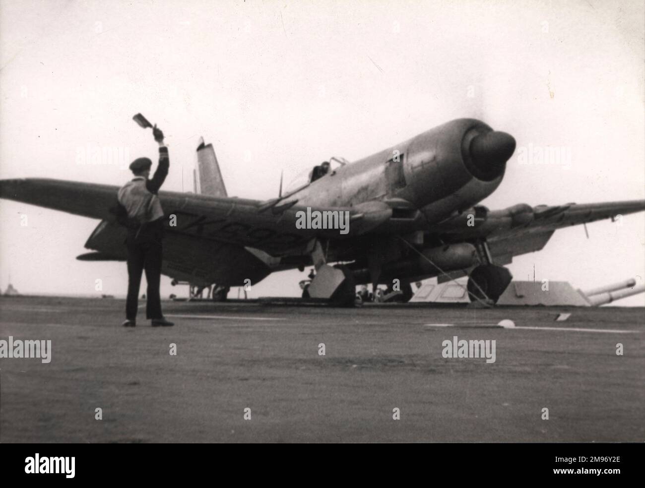 Blackburn B-46 Firebrand TF5, EK692, about to launch from HMS ...