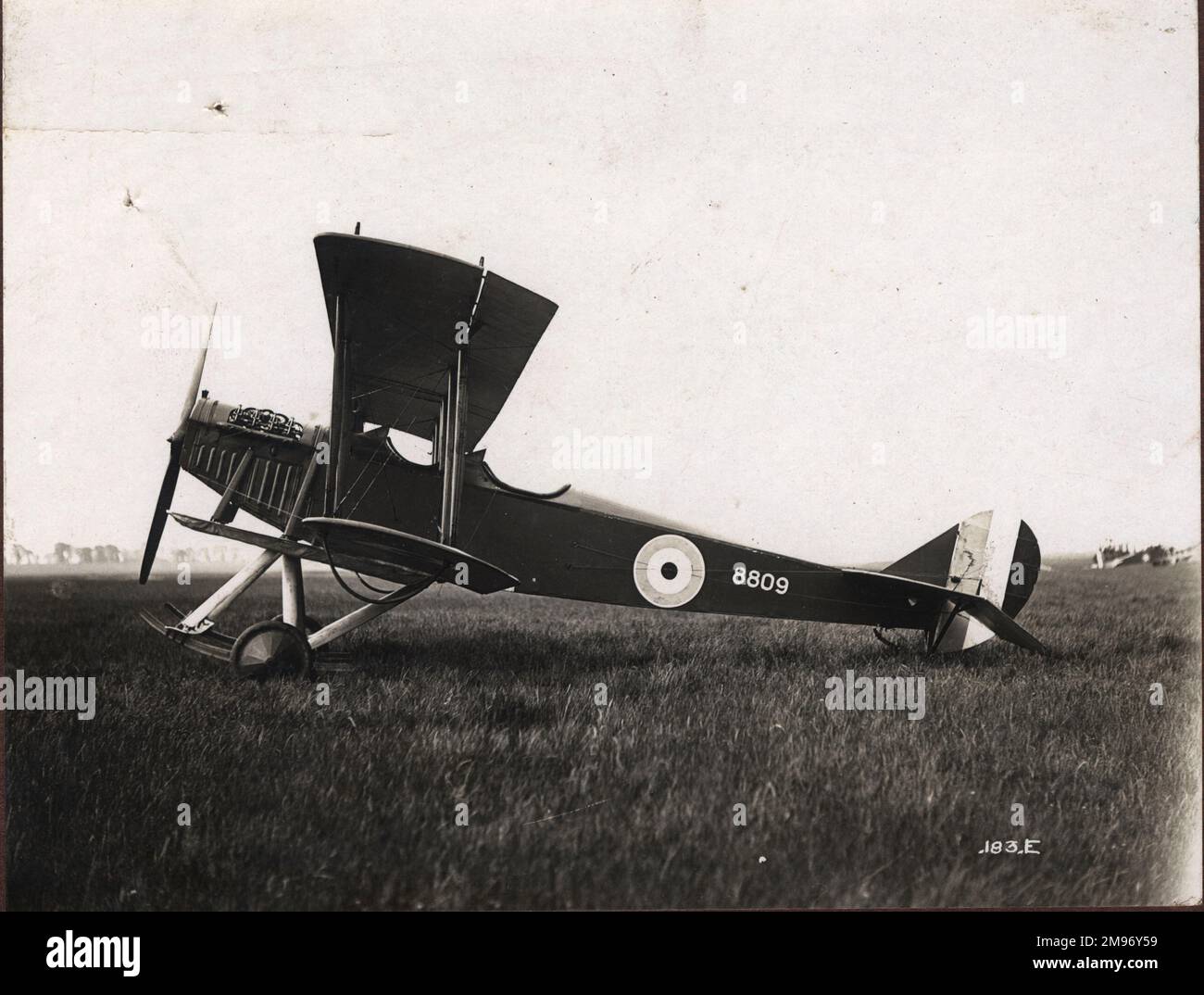 Curtiss JN3, 8809, with skids and flotation gear. 24 June 1918 Stock Photo - Alamy