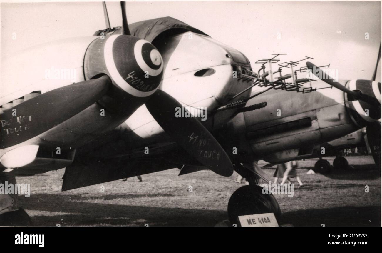 Messerschmitt Me410A at Farnborough Stock Photo - Alamy
