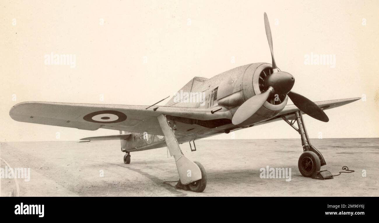 Captured Focke-Wulf Fw190A-3, MP499, in RAF markings Stock Photo - Alamy