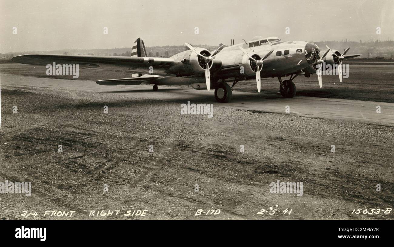 The Boeing B-17D Flying Fortress had improved engines and increased ...