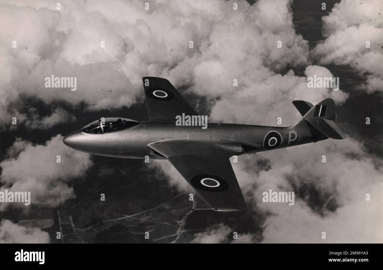 Hawker P1040, VP401, research aircraft in flight which led to the Sea Hawk naval fighter Stock ...