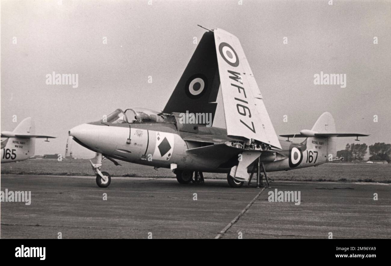 Hawker Sea Hawk I, WF167, with wings folded Stock Photo - Alamy
