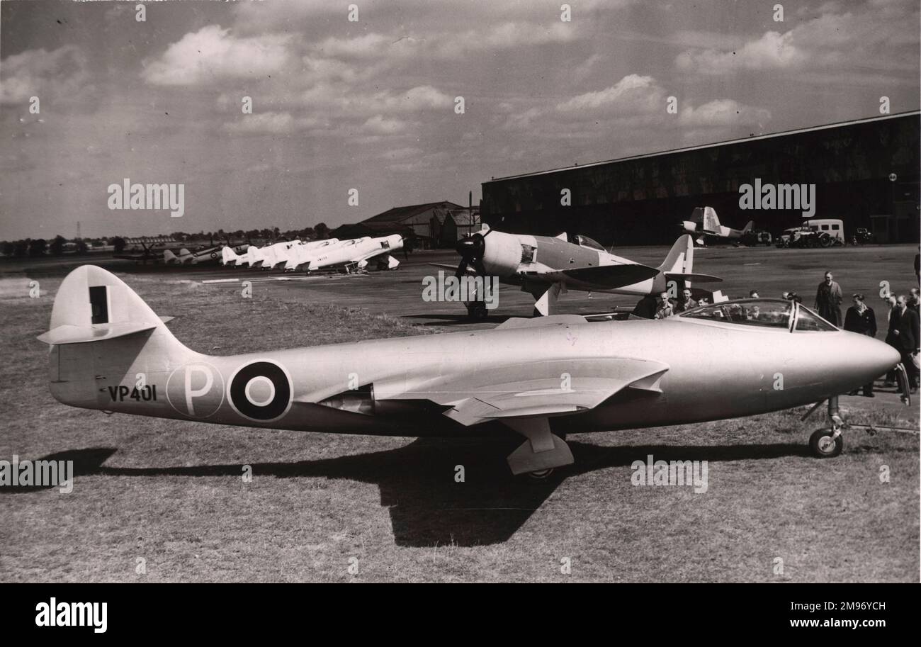 Hawker P1040, VP401, research aircraft which led to the Sea Hawk naval ...