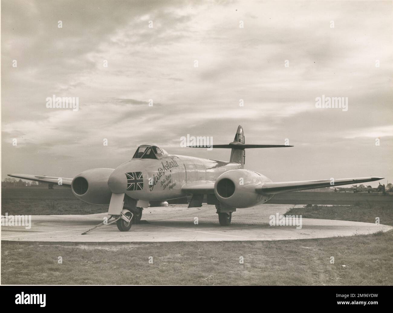 Gloster Meteor F4, EE455, Yellow Peril, as prepared for its successful ...