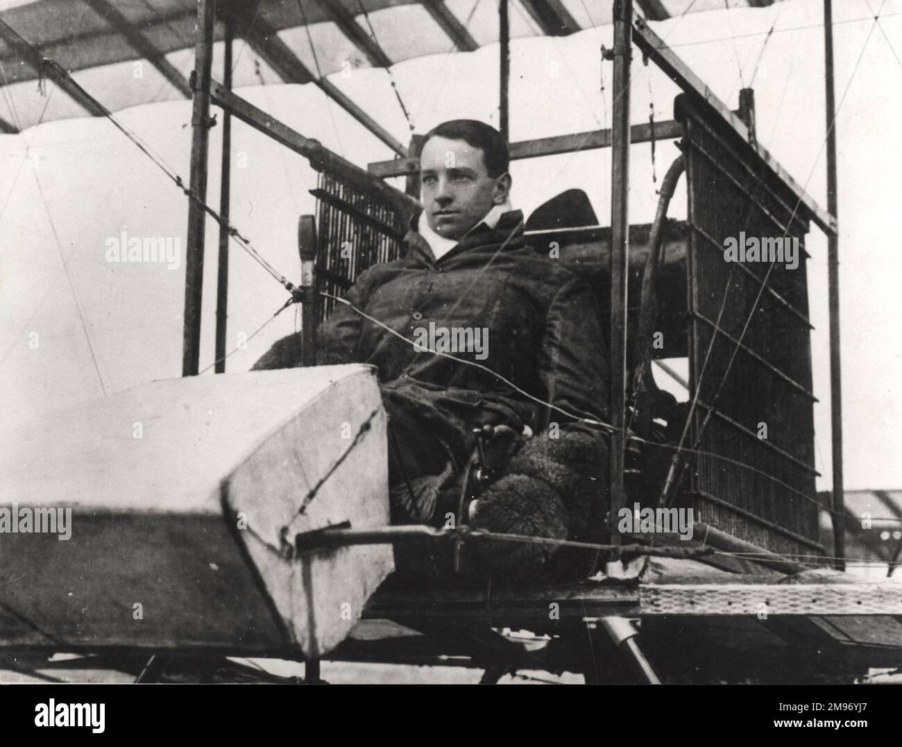 A 21-year-old Thomas Octave Murdoch Sopwith, 1888-1989, in his Howard ...