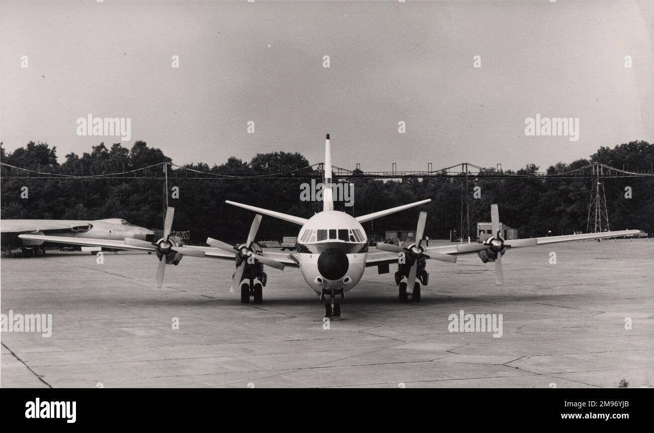 The first Vickers Vanguard, G-AOYW, head-on Stock Photo - Alamy