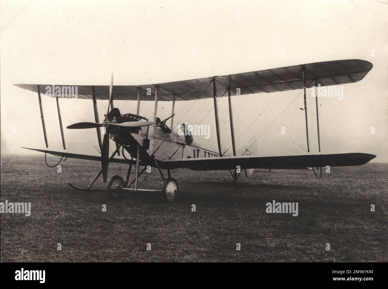 A early production Royal Aircraft Factory BE2c with 70hp Renault engine ...