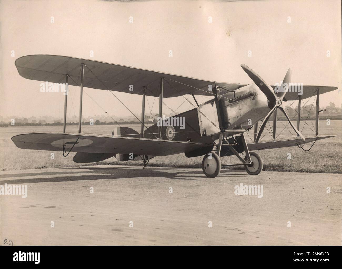 The first Bristol Fighter, A3303, at Filton in September 1916 in its ...
