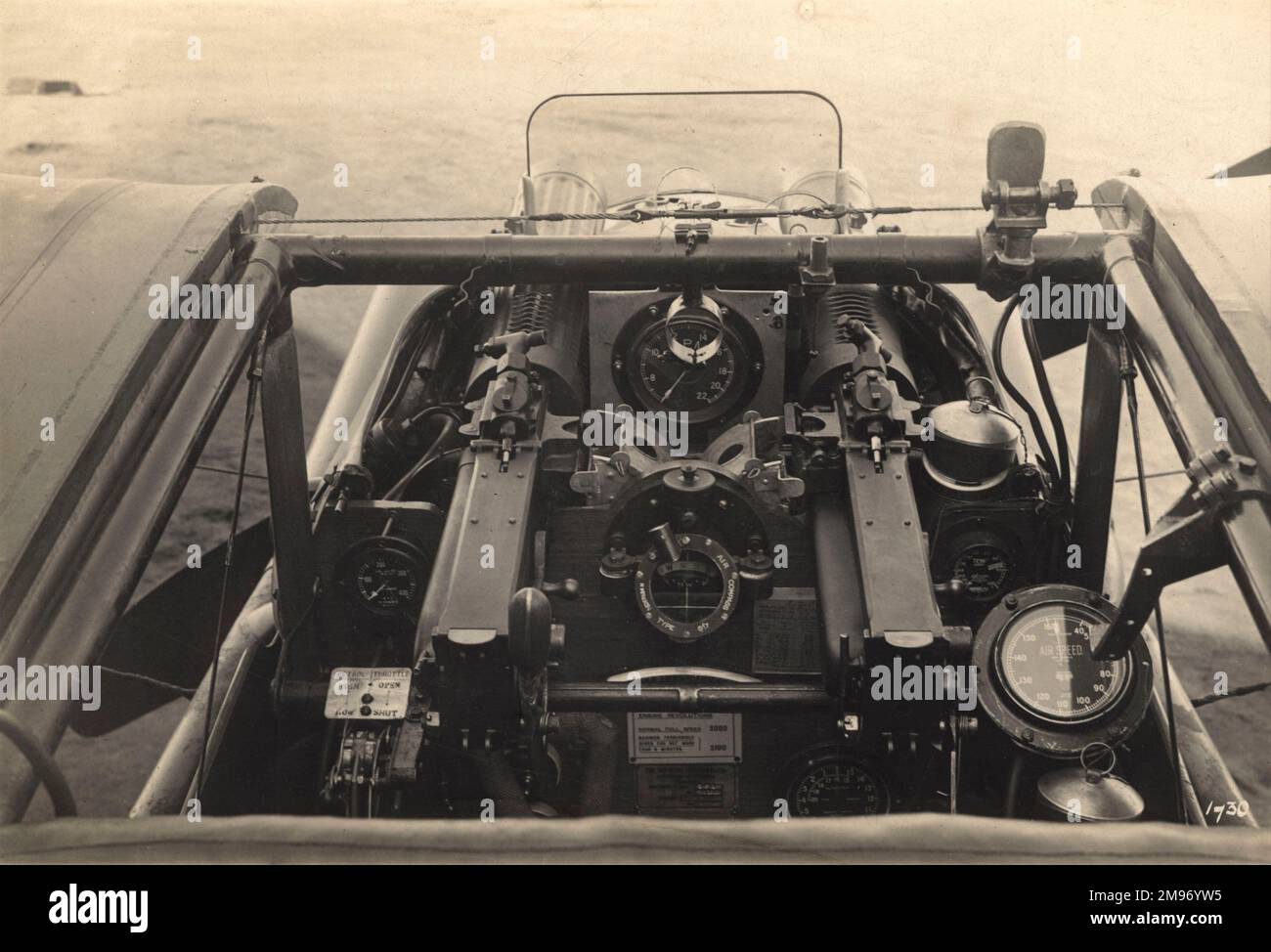 Sopwith 5F1 Dolphin cockpit Stock Photo - Alamy