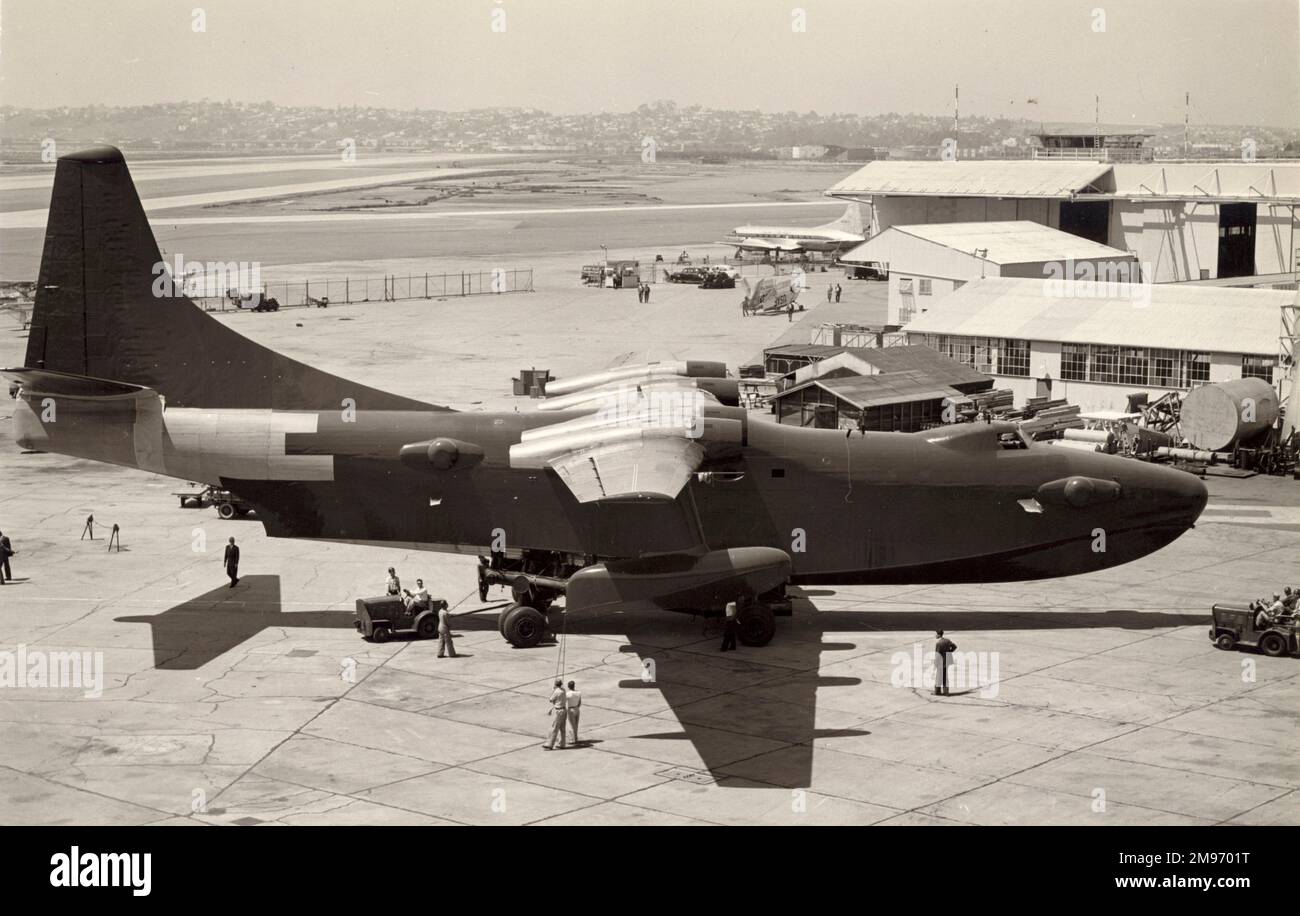 Convair XP5Y-1 flying boat awaiting engine installation Stock Photo - Alamy