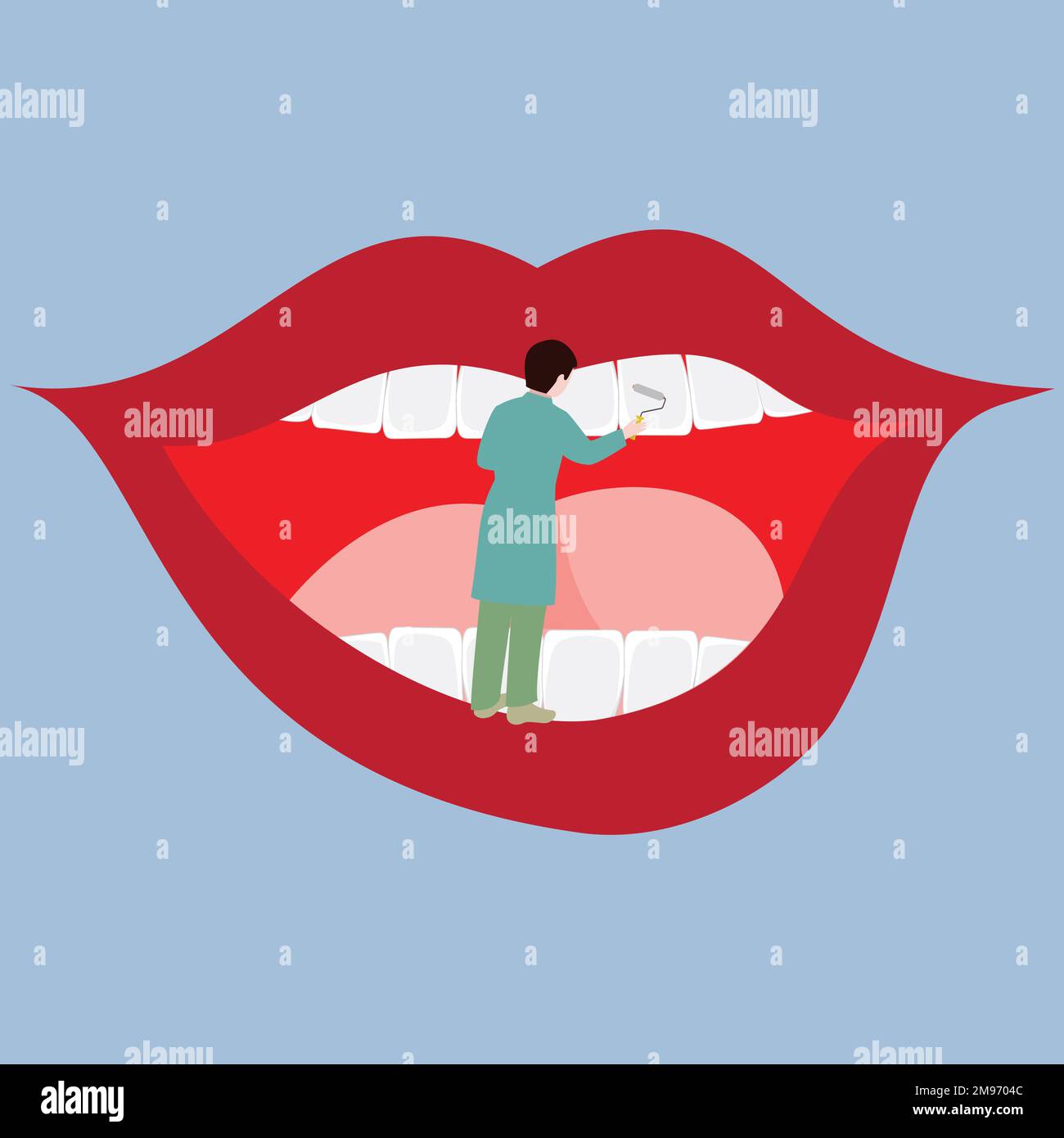 Human teeth mouth Stock Vector Images - Alamy