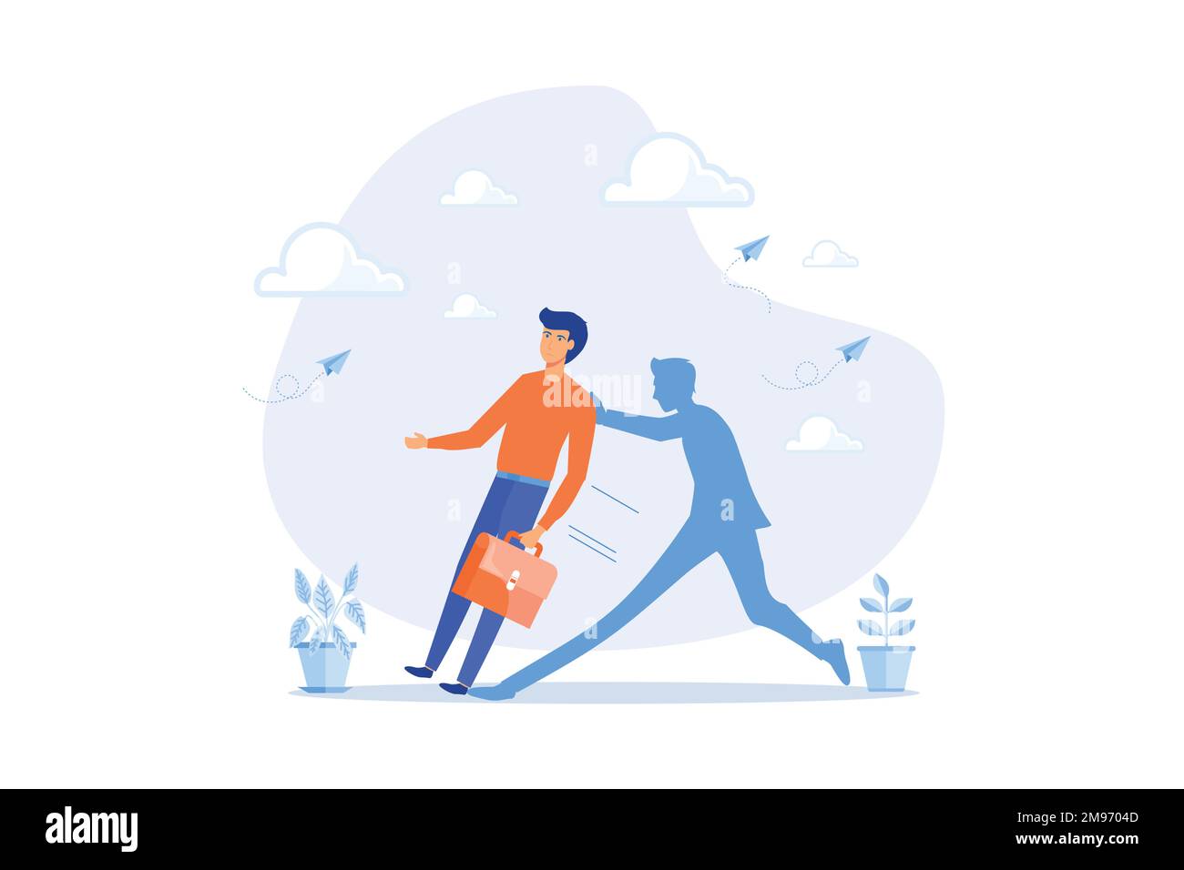 Push yourself Stock Vector Images - Alamy