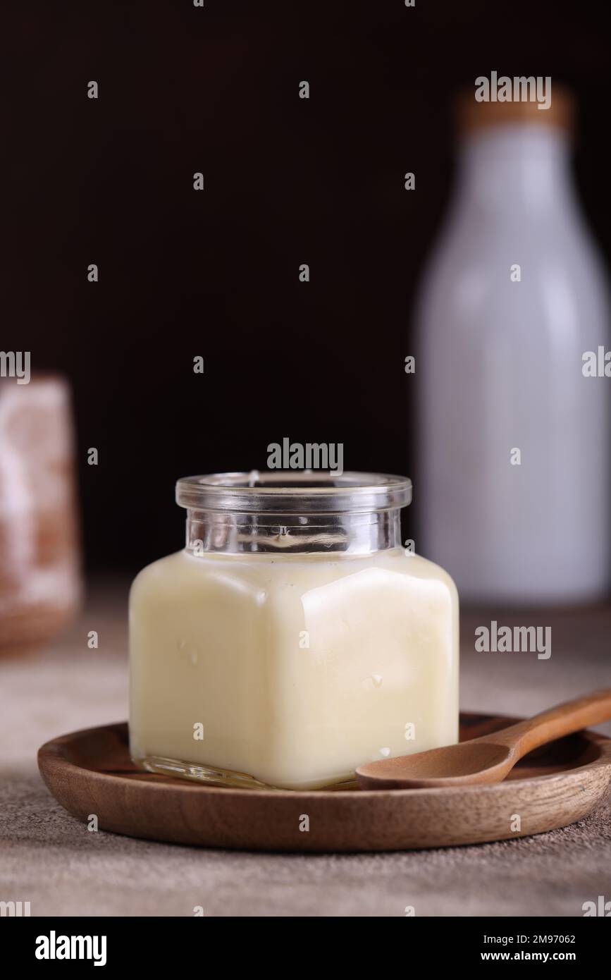 homemade condensed milk sweet dessert Stock Photo - Alamy