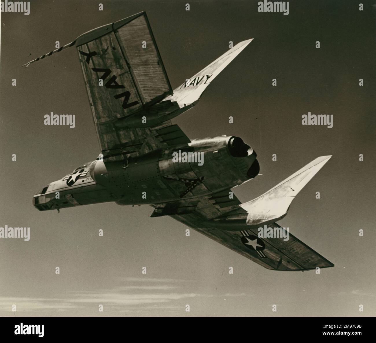 Vought F7U-3P Cutlass, 129745, being flown by John Konrad, Vought chief ...