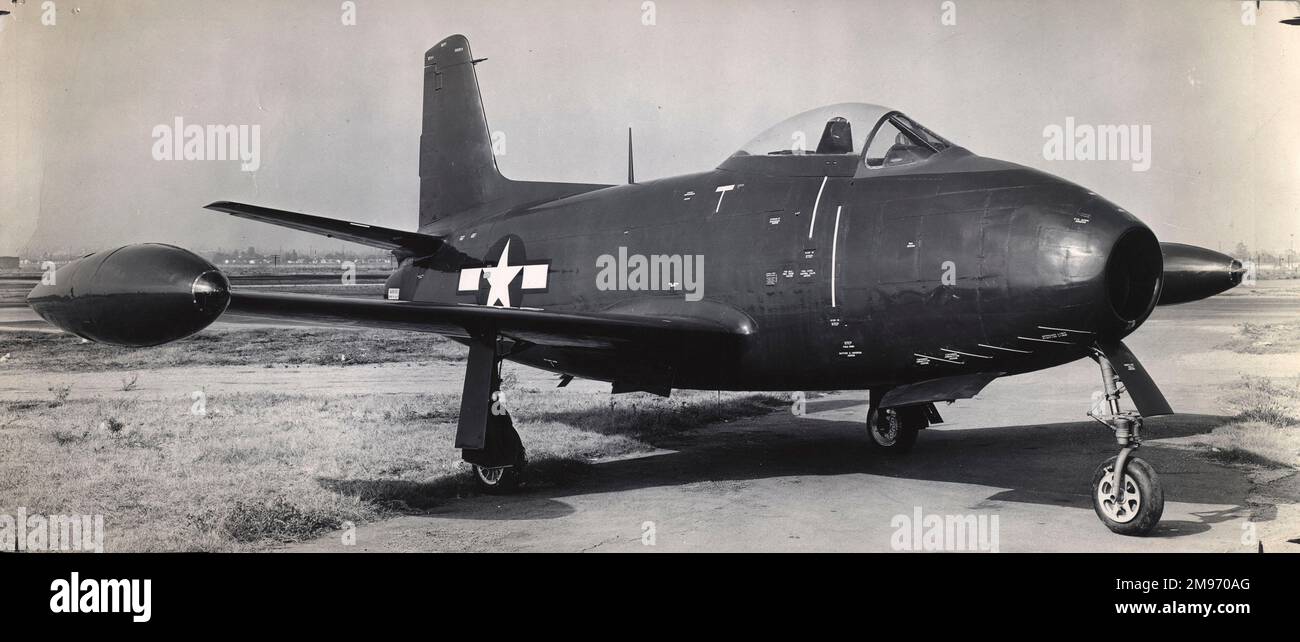 North American XFJ-1 Fury prototype carrier-borne fighter Stock Photo ...