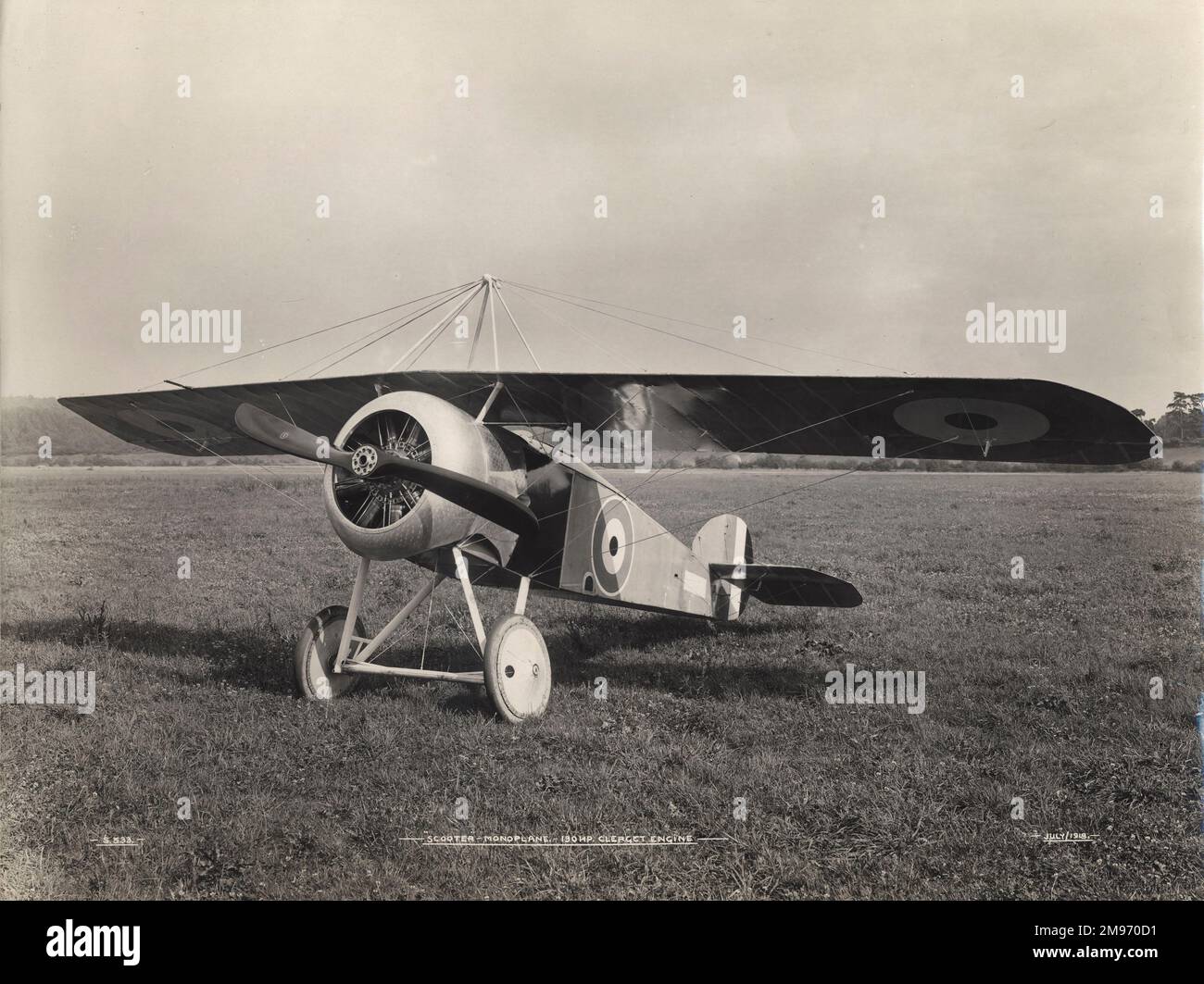 Sopwith Scooter monoplane. July 1918 Stock Photo - Alamy