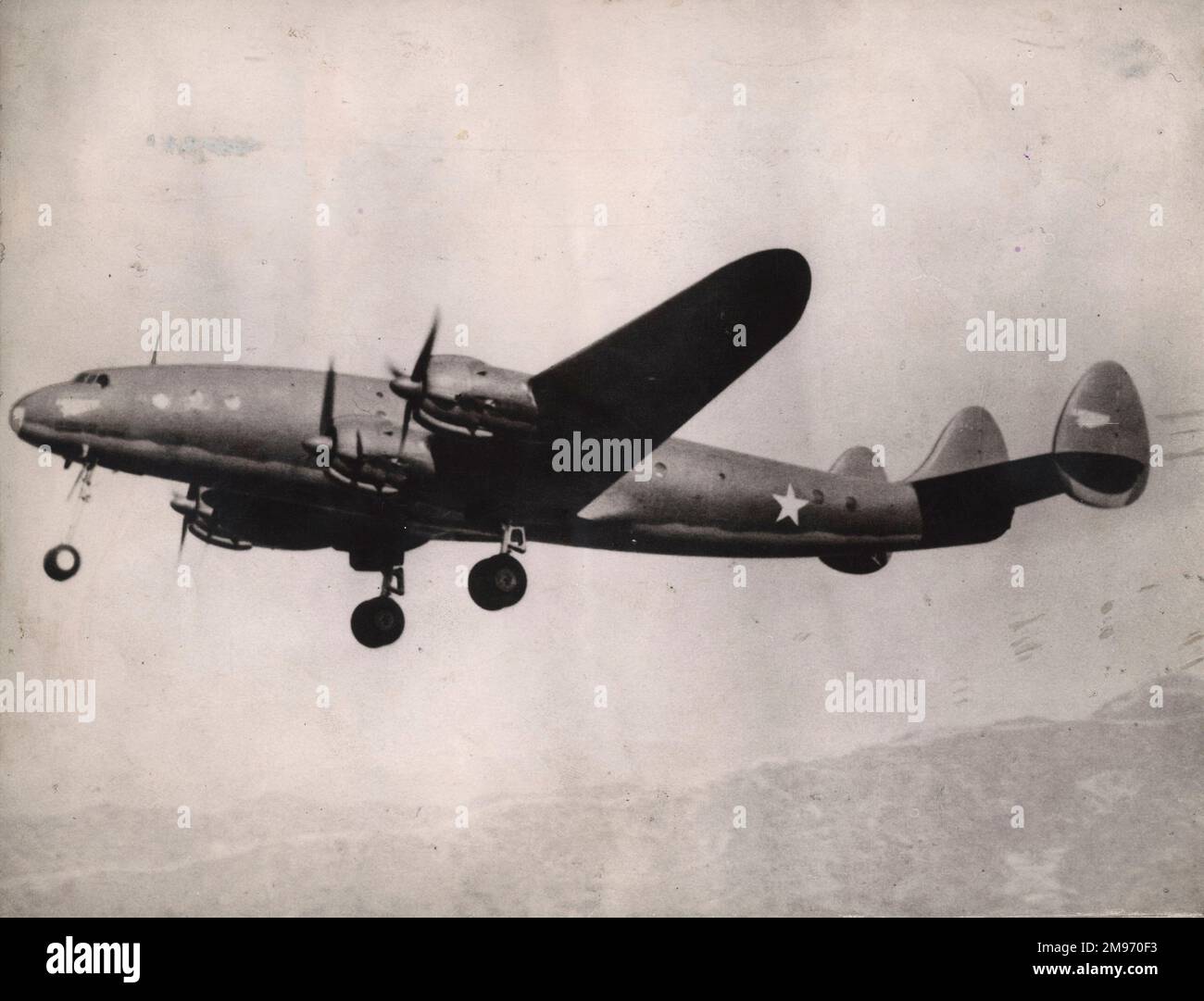 The first Lockheed C-69 Constellation. 22 January 1943 Stock Photo - Alamy