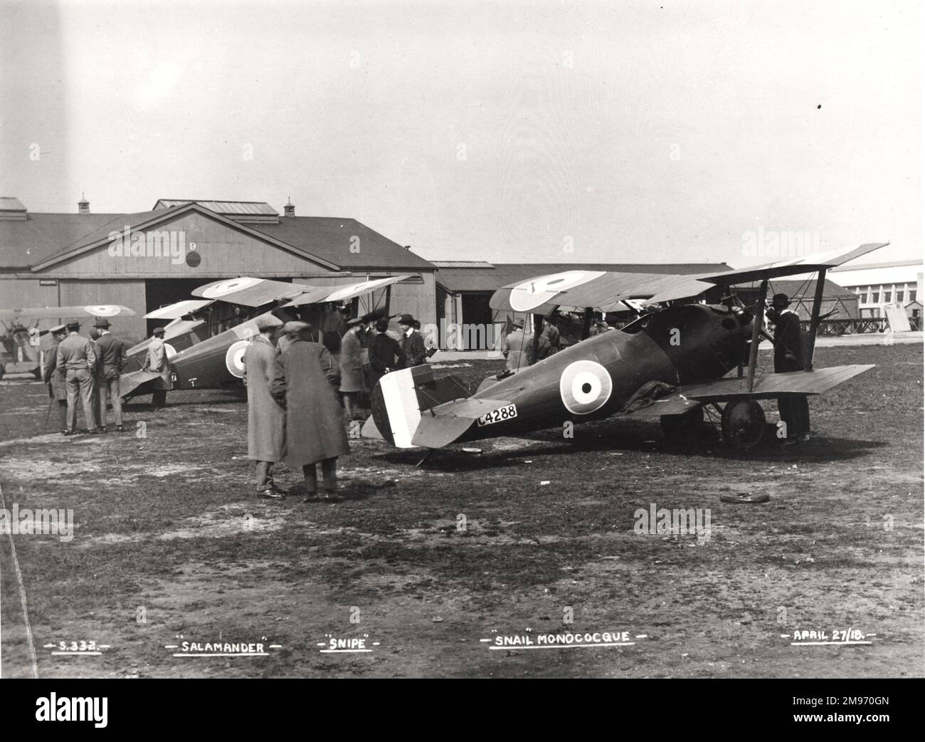Sopwith Salamander, Sopwith Snipe and Sopwith Snail Monocoque. April ...